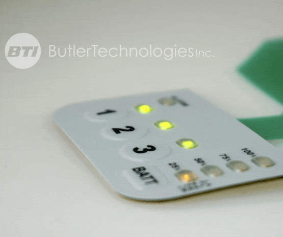 Polyester Dome (Polydome) Membrane Switches Custom Manufacturing ...